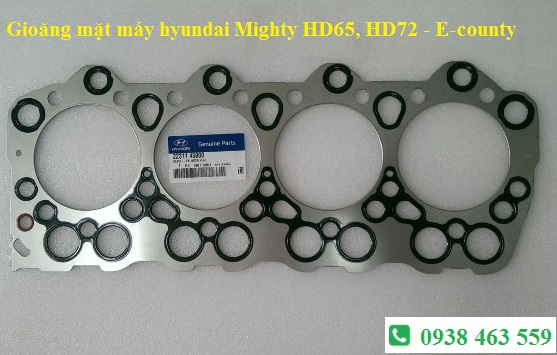 2231145000 Gioăng mặt máy hyundai hd65 và hd72, gioăng máy d4db.